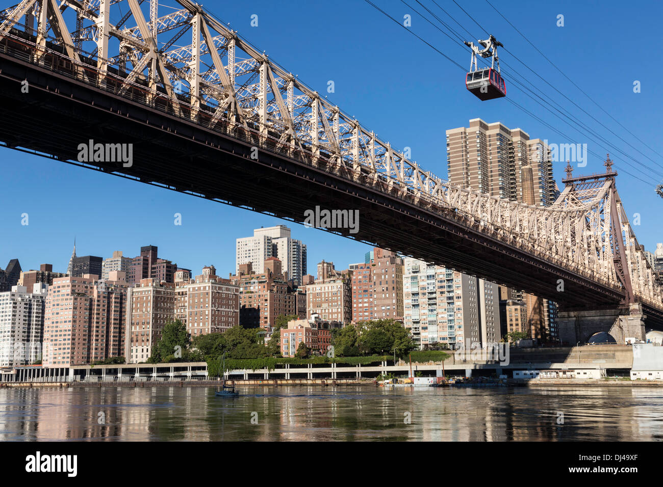 The Ed Koch Queensboro Bridge Crosses the East River, NYC Stock Photo ...