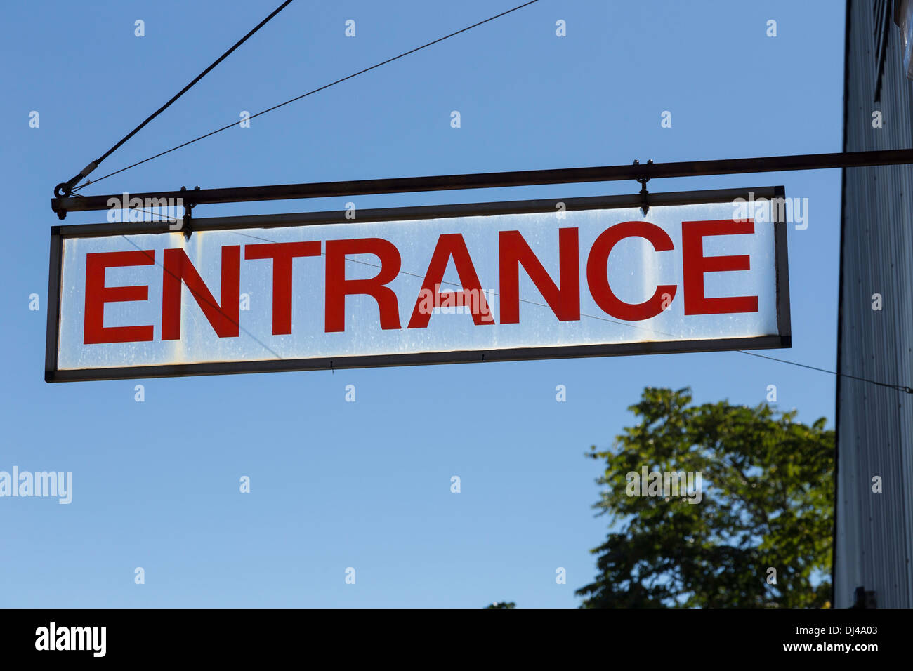 Blue lit entrance hi-res stock photography and images - Alamy