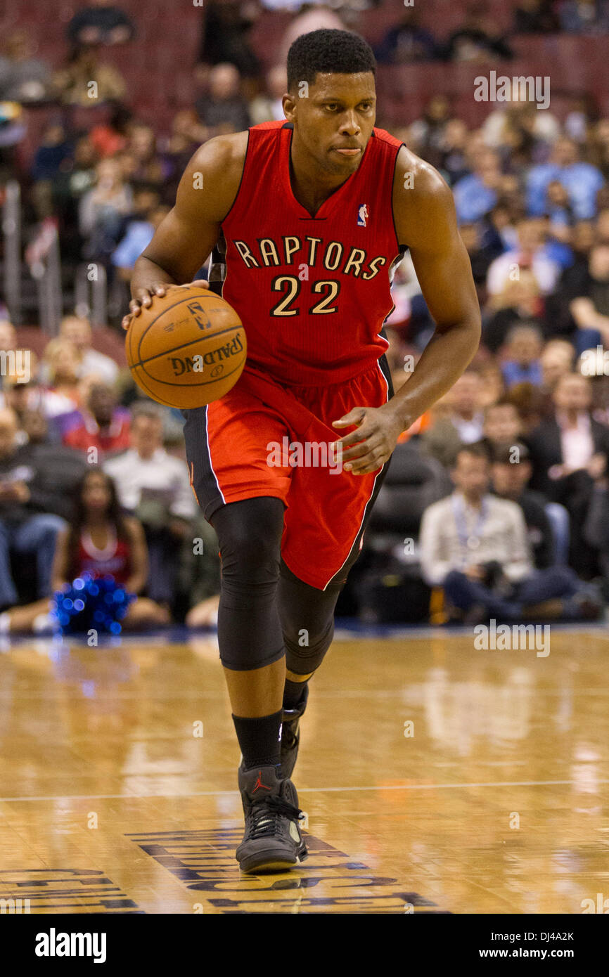 Philadelphia, PA, USA . 20th Nov, 2013. Toronto Raptors small forward ...