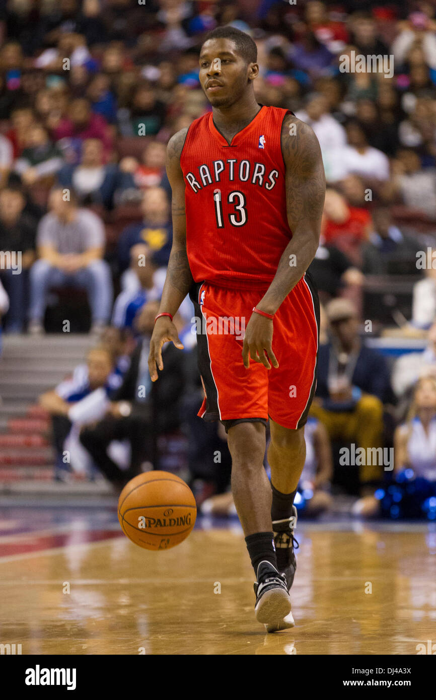 Philadelphia, PA, USA . 20th Nov, 2013. Toronto Raptors point guard ...