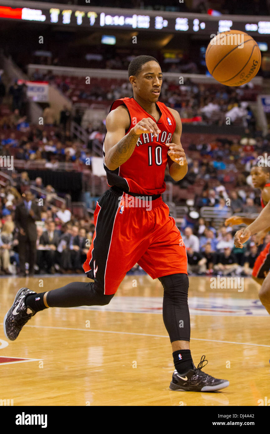 Philadelphia, PA, USA . 20th Nov, 2013. Toronto Raptors shooting guard ...