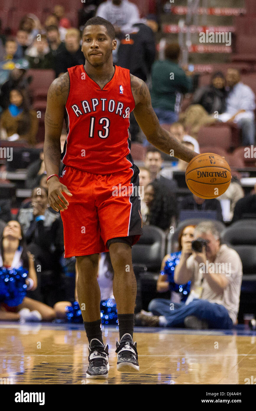 Philadelphia, PA, USA . 20th Nov, 2013. Toronto Raptors point guard ...
