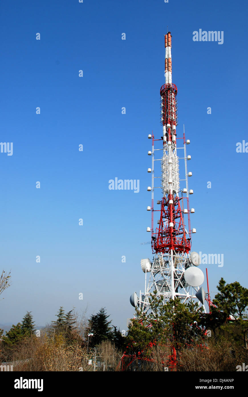 A telecommunications tower Stock Photo - Alamy
