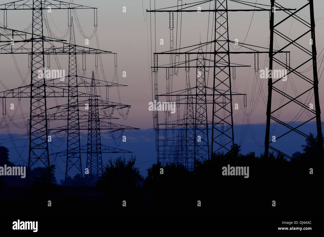 transmission lines Stock Photo - Alamy