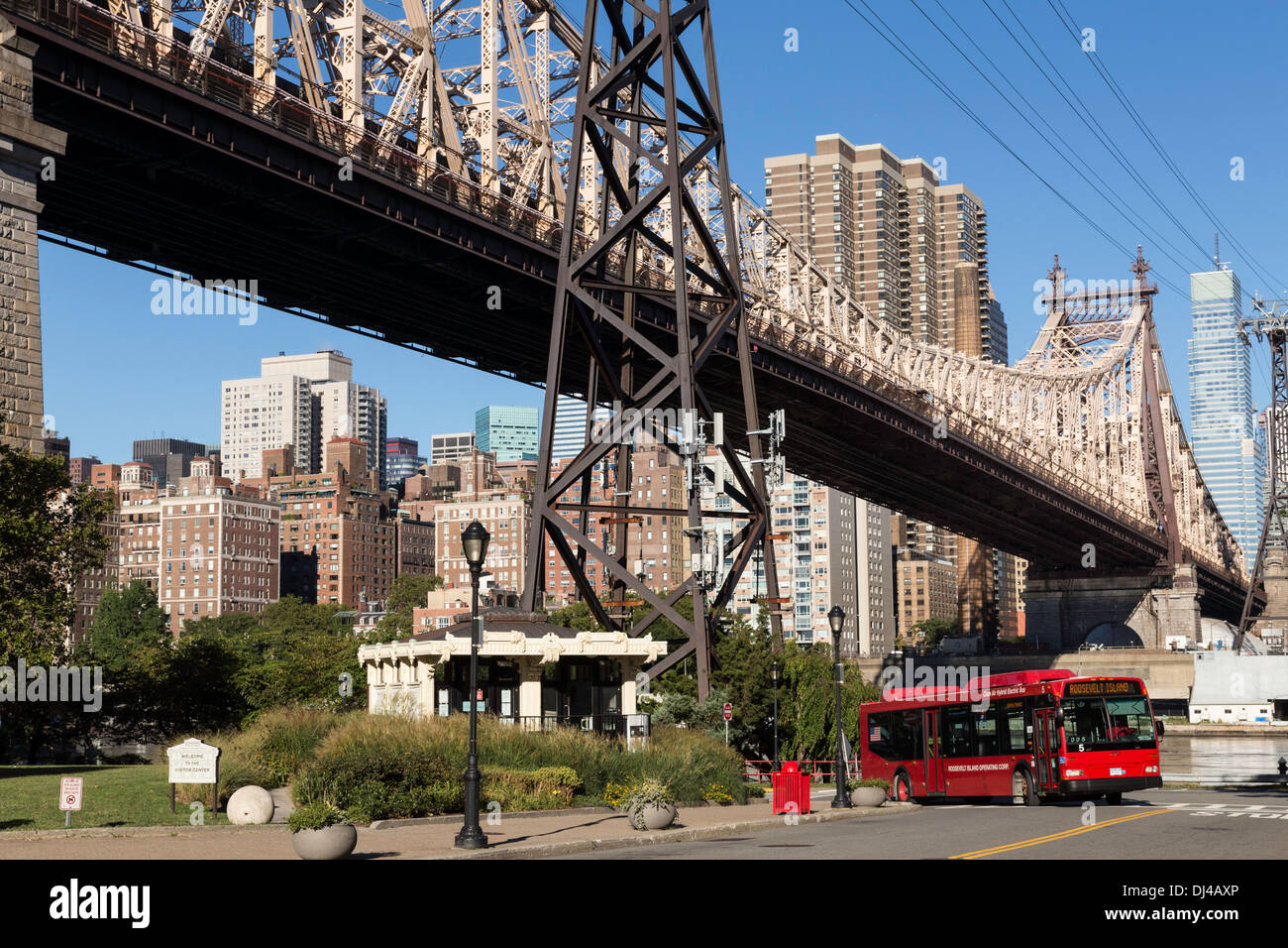 The Ed Koch Queensboro Bridge Crosses the East River, NYC Stock Photo ...