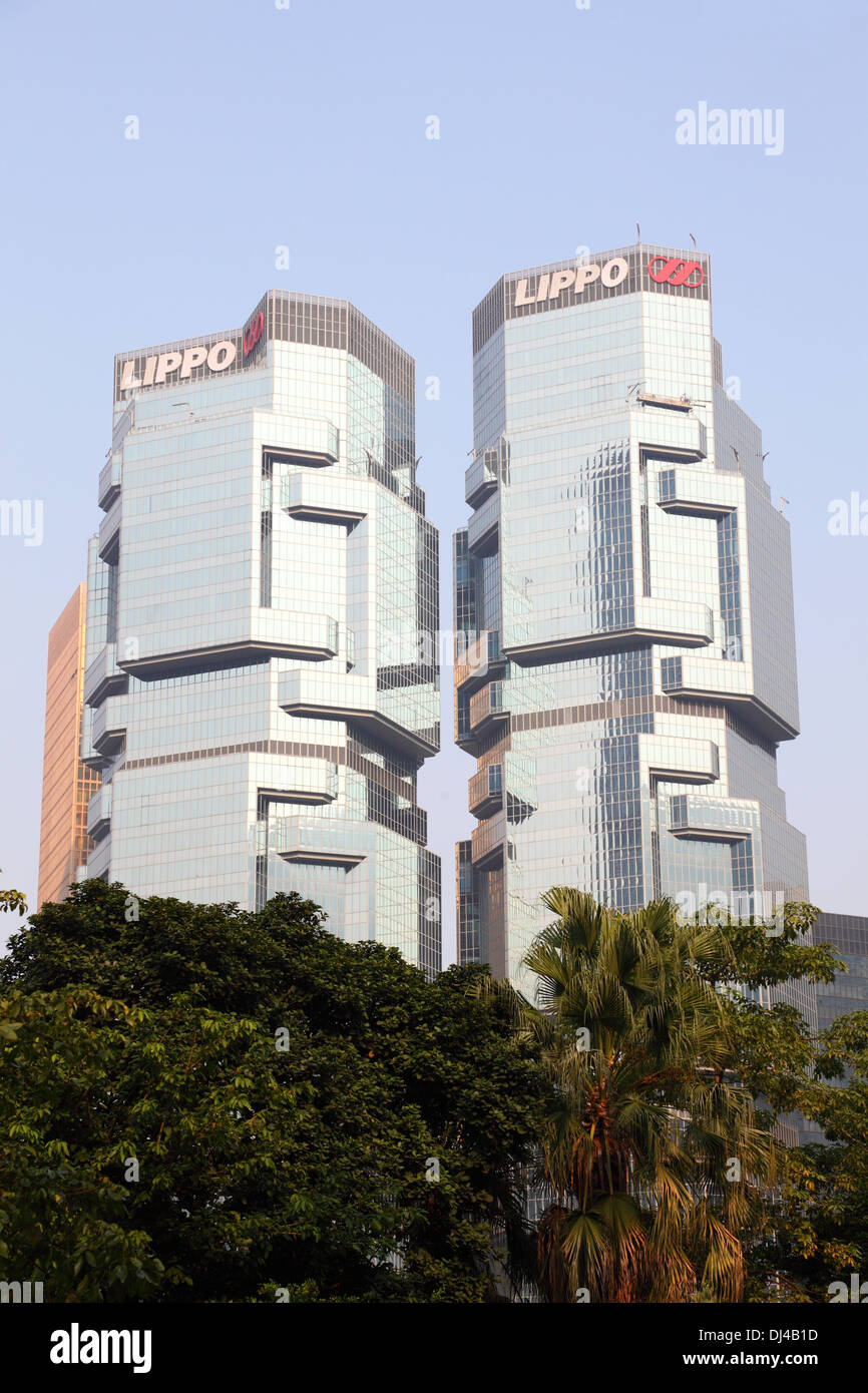The Lippo Centre twin towers in Hong Kong, China Stock Photo - Alamy The Lippo Centre twin towers in Hong Kong, China Stock Photo - Alamy
