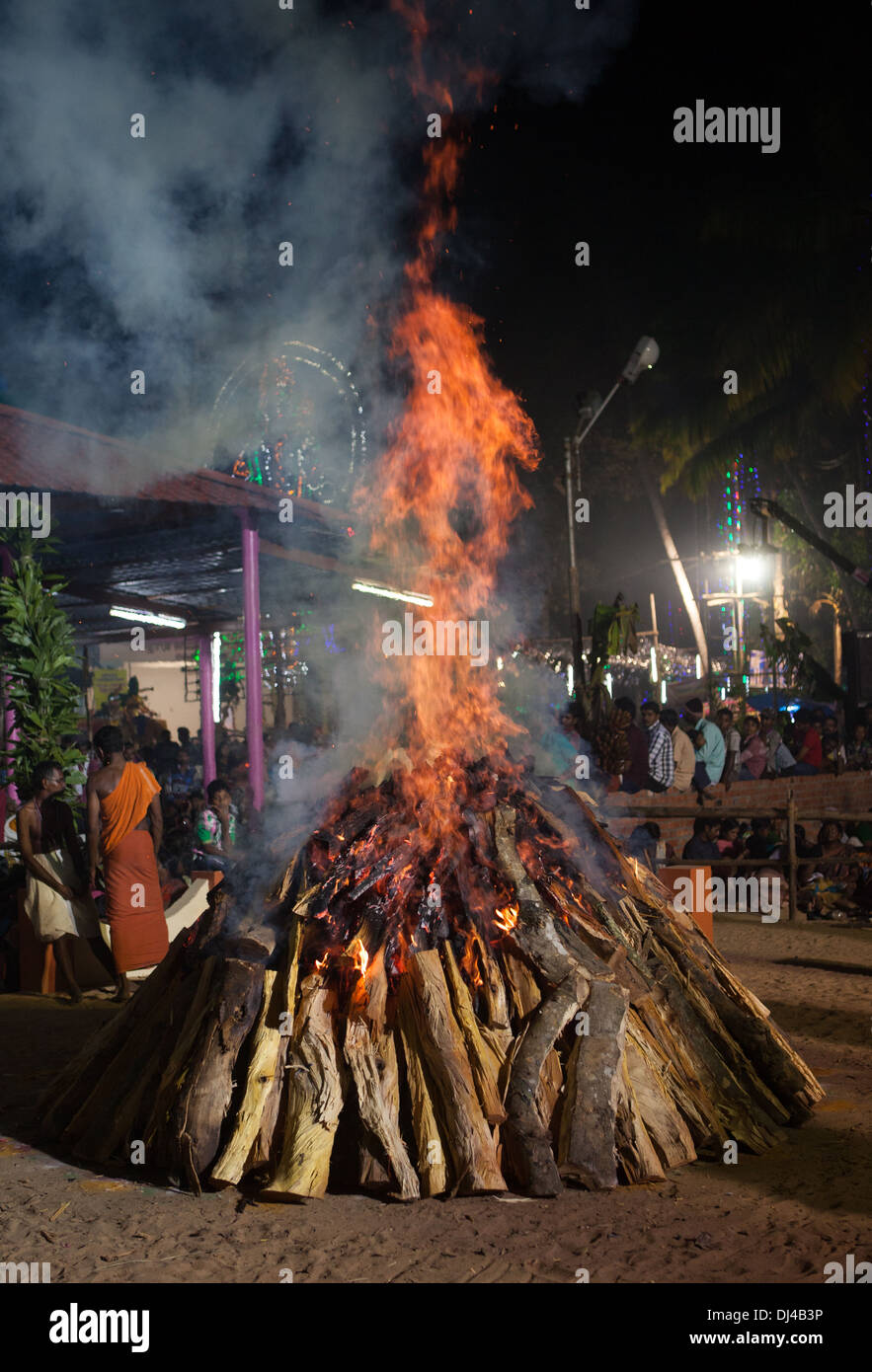 Firewalker ceremony of Agni Kavadi, Perunguzhi, Kerala, India, Asia ...