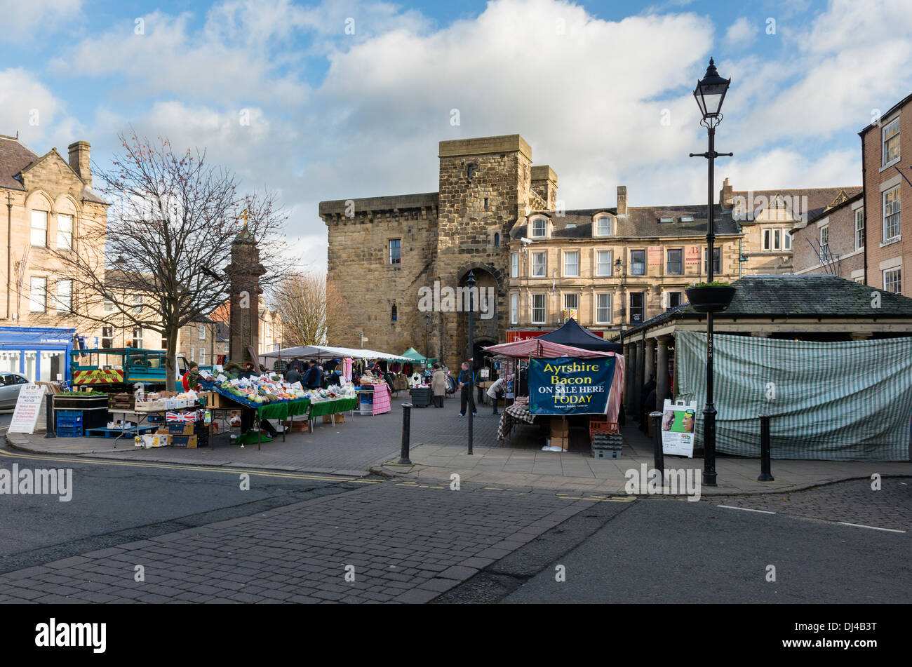 Hexham Market Place Stock Photo - Alamy