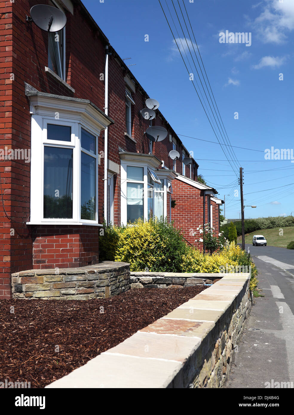 Typical english houses Stock Photo - Alamy
