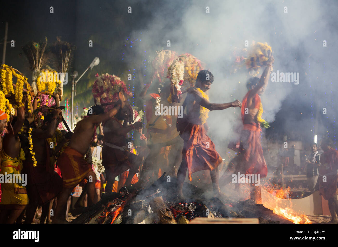 Firewalker ceremony agni kavadi perunguzhi hi-res stock photography and ...