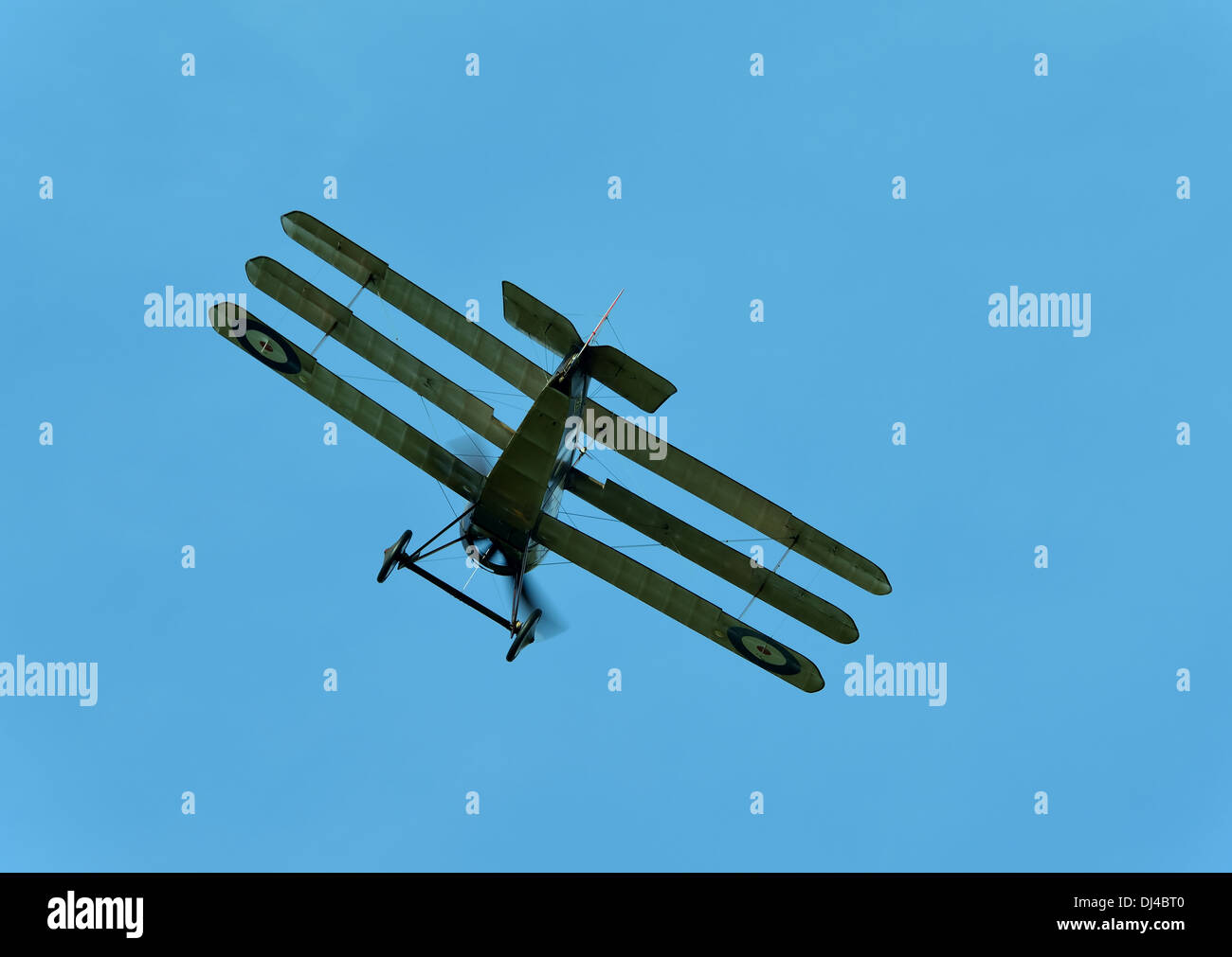 Sopwith Triplane,vintage RAF WW1 fighter plane from the Shuttleworth ...
