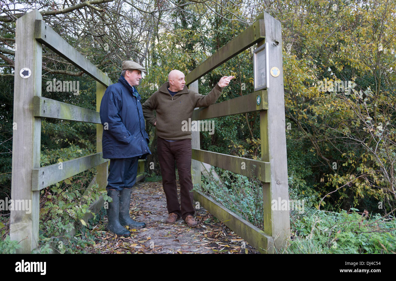 Lark Rise Farm, Barton, Cambridge UK. 21st Nov, 2013.Owen Paterson MP ...
