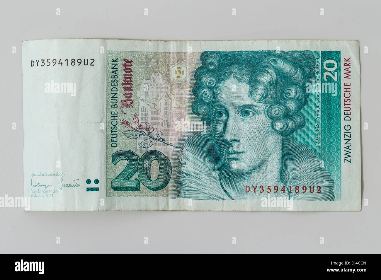 20 mark note hi-res stock photography and images - Alamy