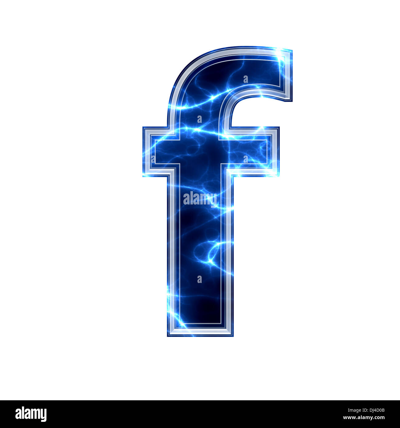 electric 3d letter - f Stock Photo - Alamy