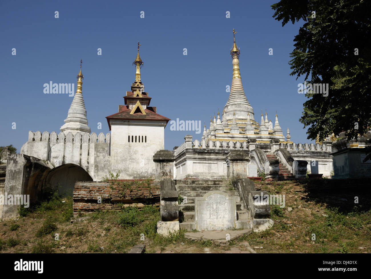 Pagodas in Inwa Stock Photo - Alamy