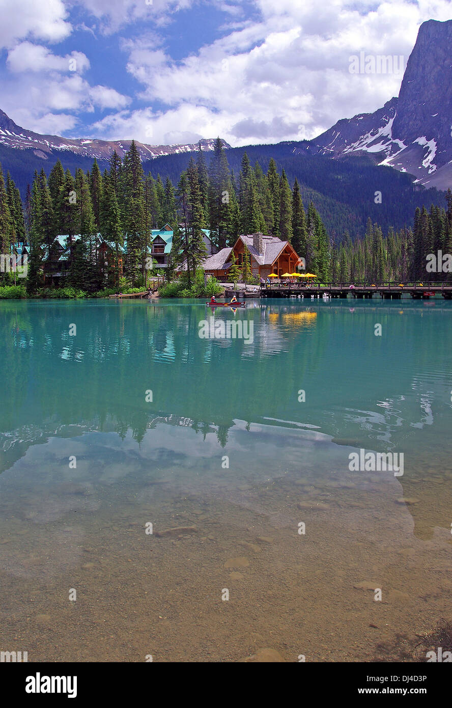 The Emerald Lake Stock Photo - Alamy