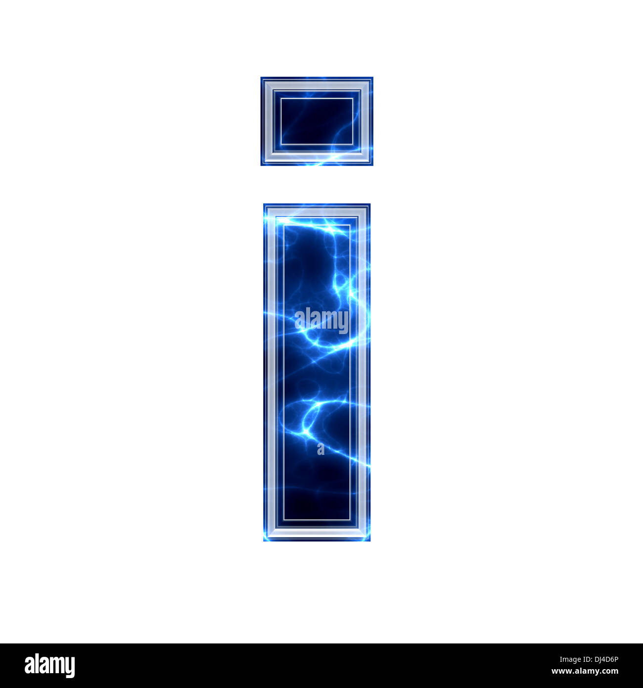 electric 3d letter - i Stock Photo - Alamy