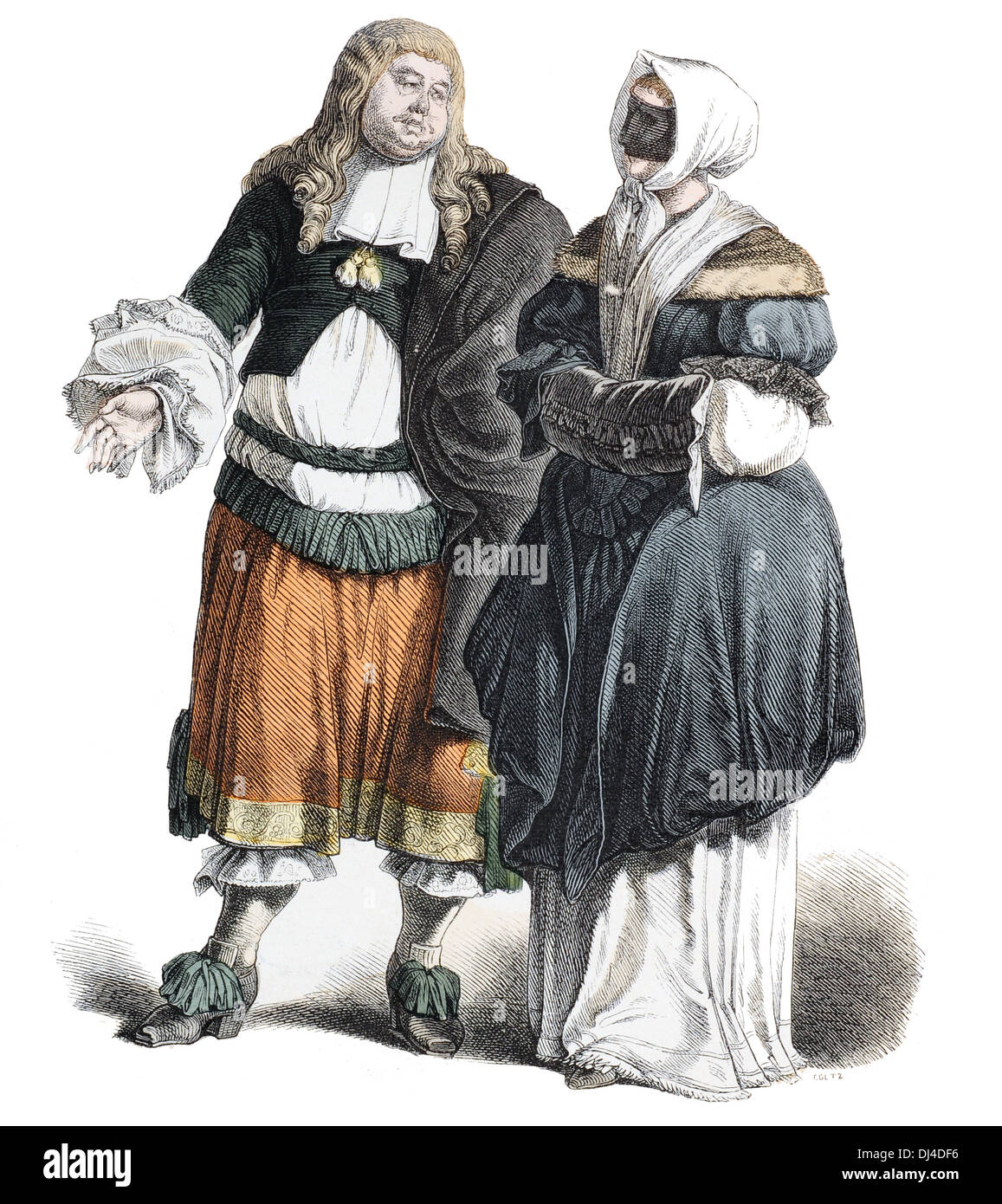 Dutch citizens dress 17th Century Stock Photo - Alamy