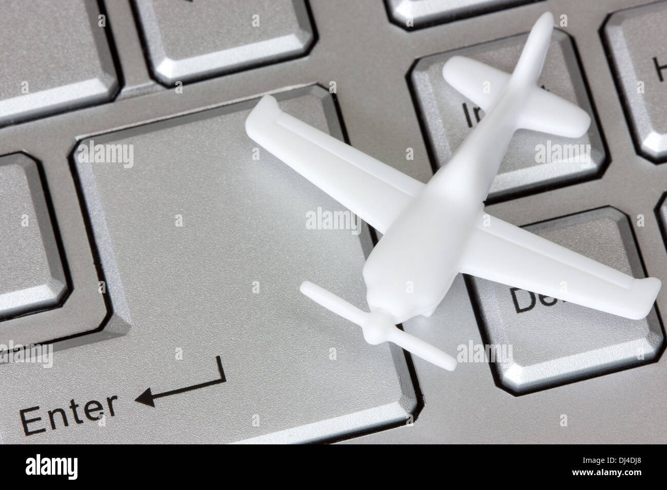 Aircraft on computer keyboard key hi-res stock photography and images ...