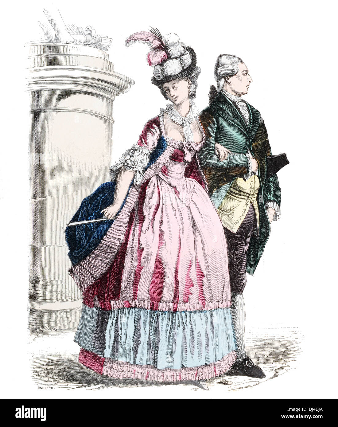 Engraving by w french Cut Out Stock Images & Pictures - Alamy