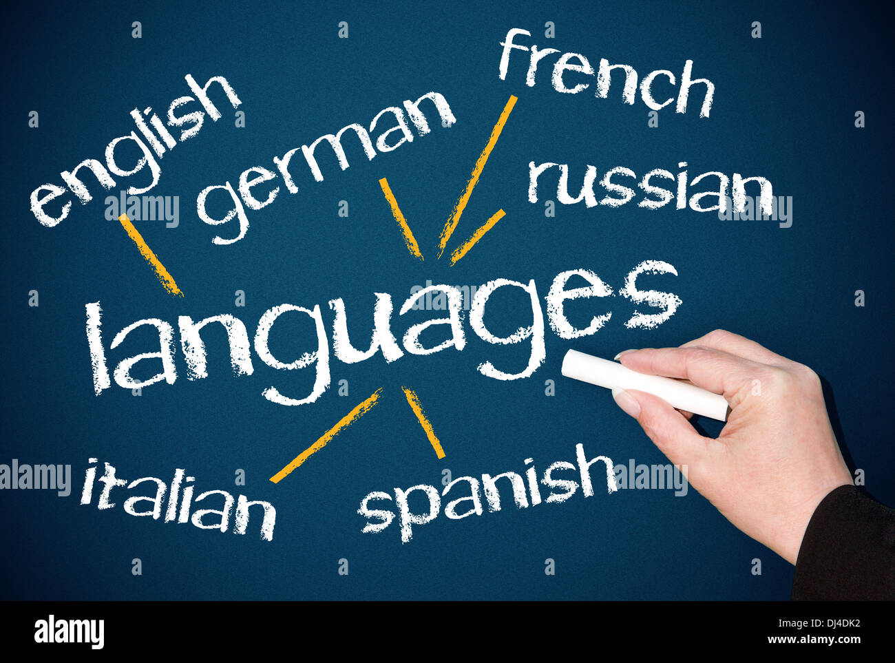 Teach languages hi-res stock photography and images - Alamy