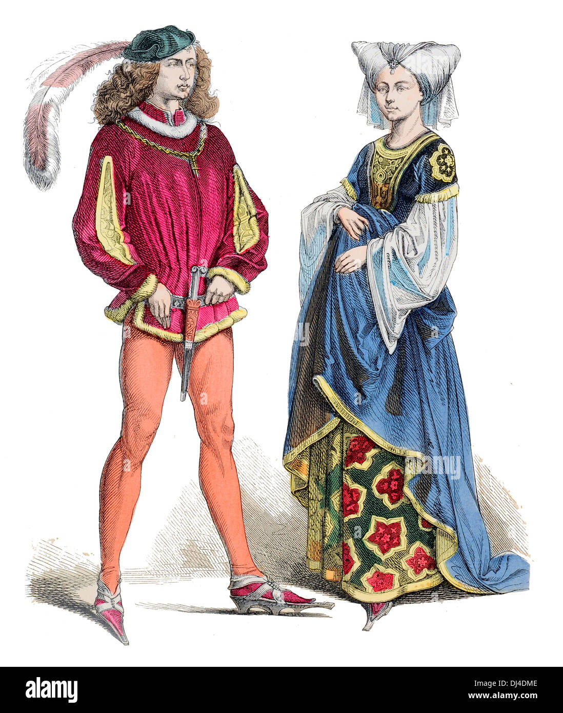 15th century french people hi-res stock photography and images - Alamy