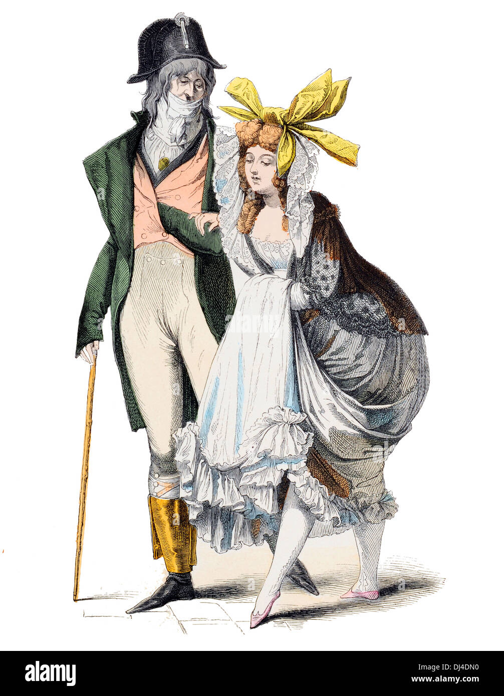 18th century upper class Cut Out Stock Images & Pictures - Alamy
