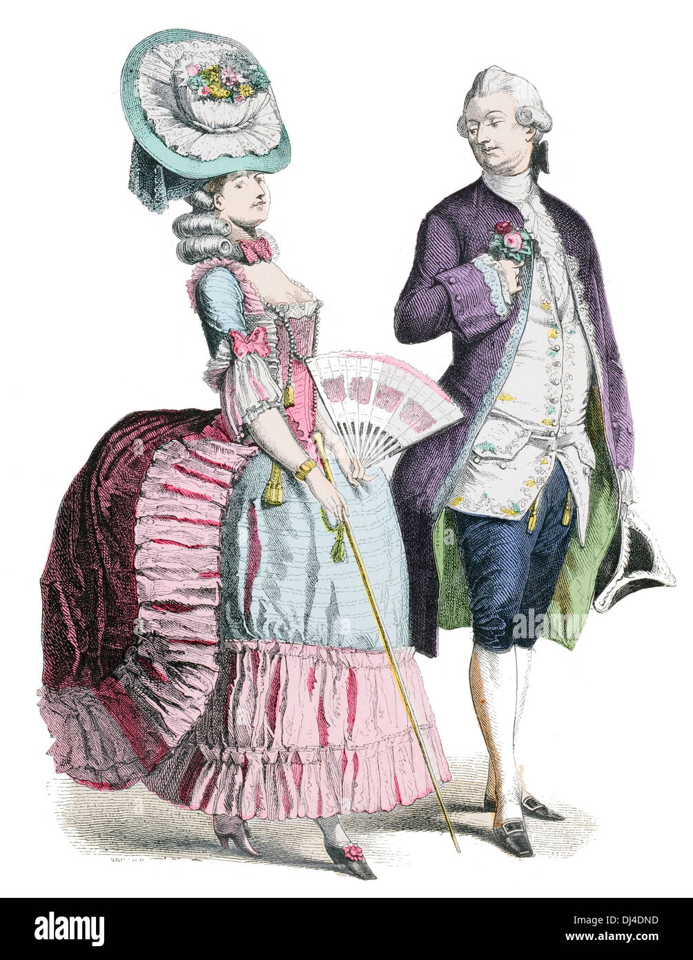 Historical costumes of france hi-res stock photography and images - Alamy