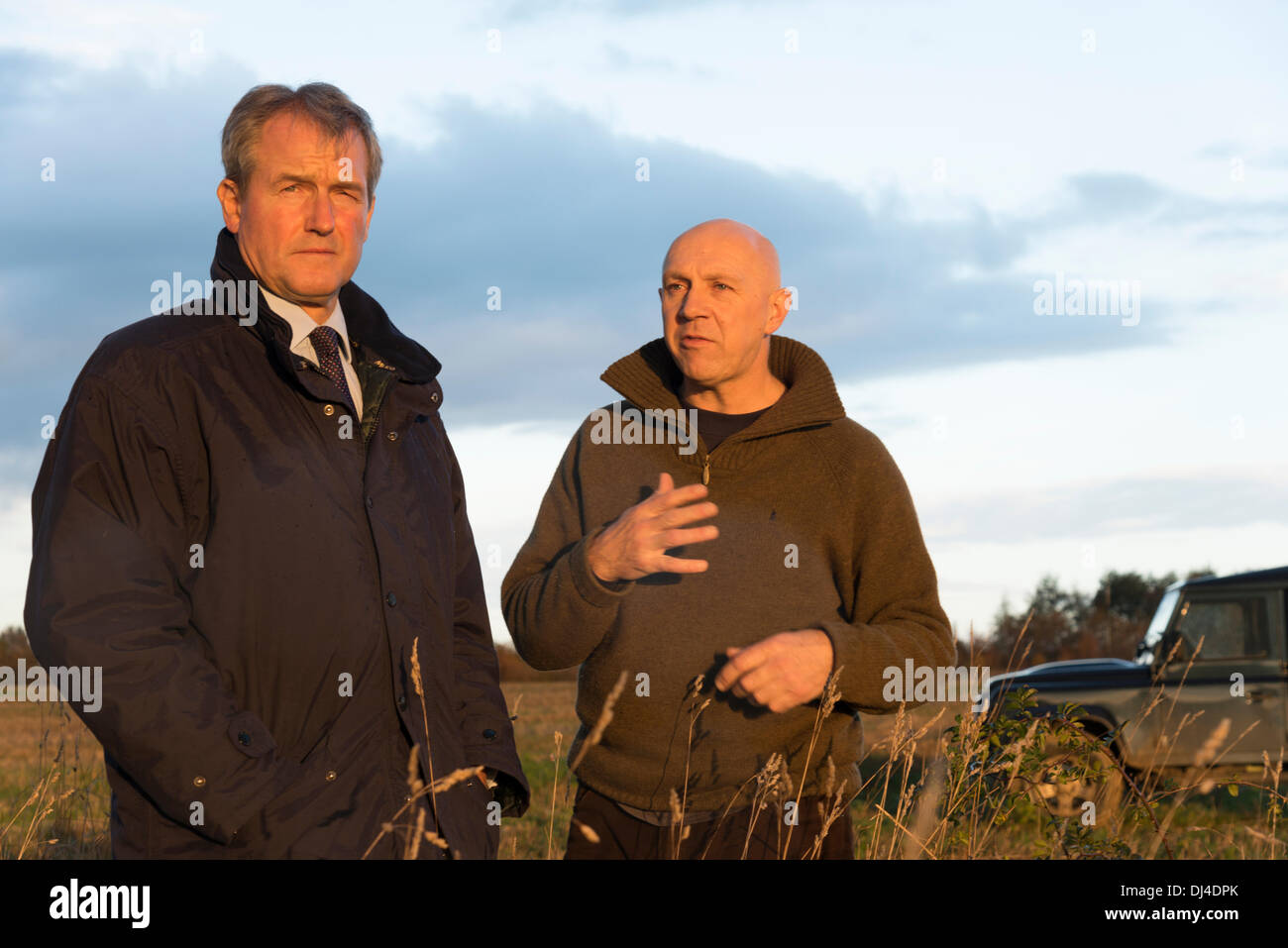 Lark Rise Farm, Barton, Cambridge UK. 21st Nov, 2013.Owen Paterson MP ...