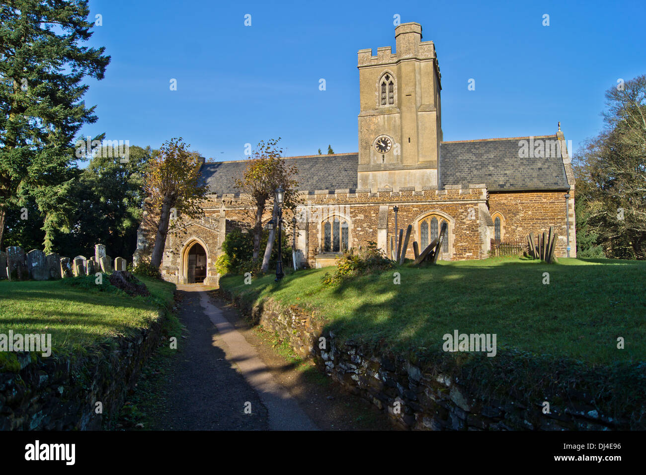 a Church with blue sky's Stock Photo - Alamy
