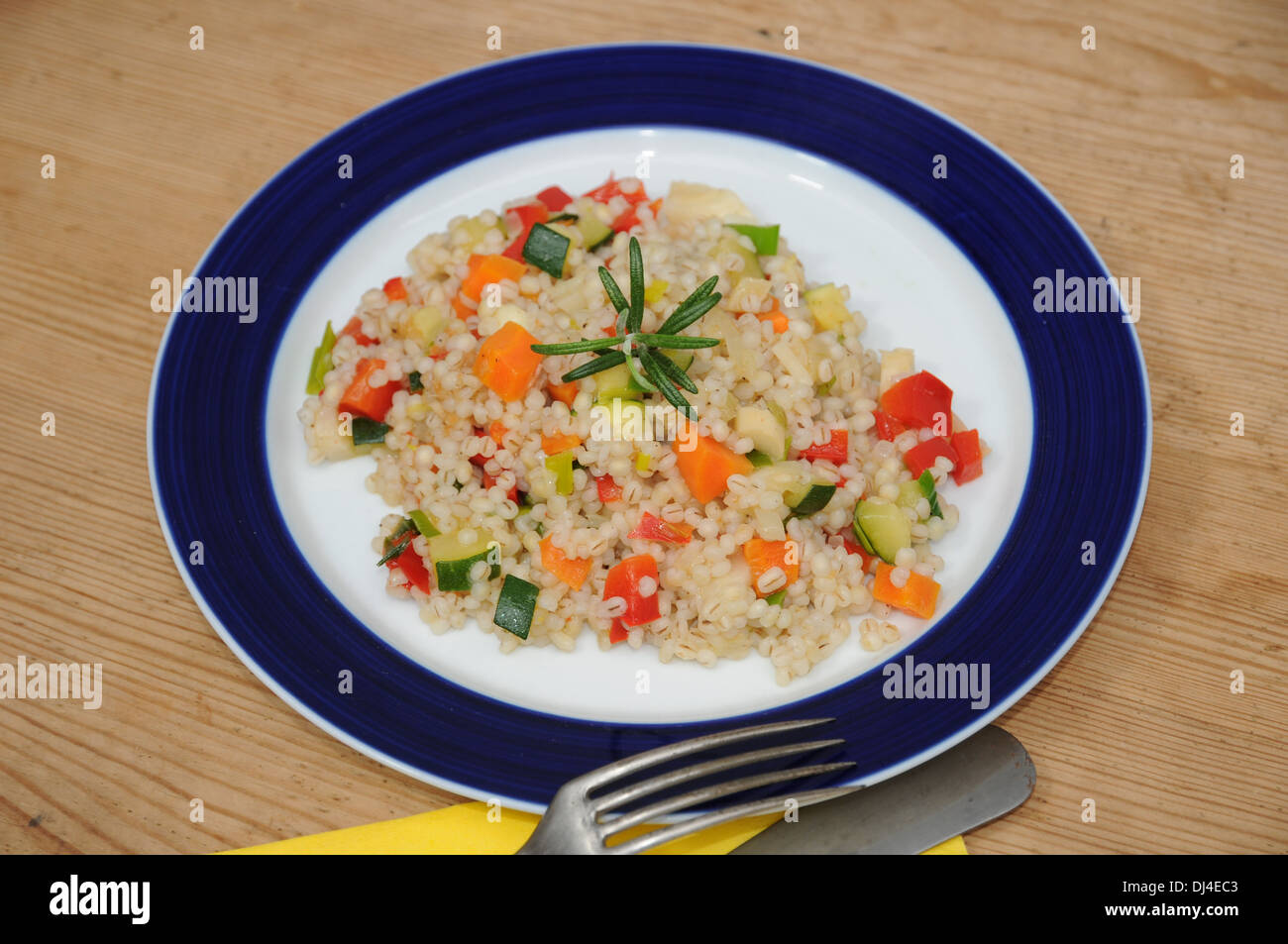 Pearl Parley with Vegetable Stock Photo - Alamy