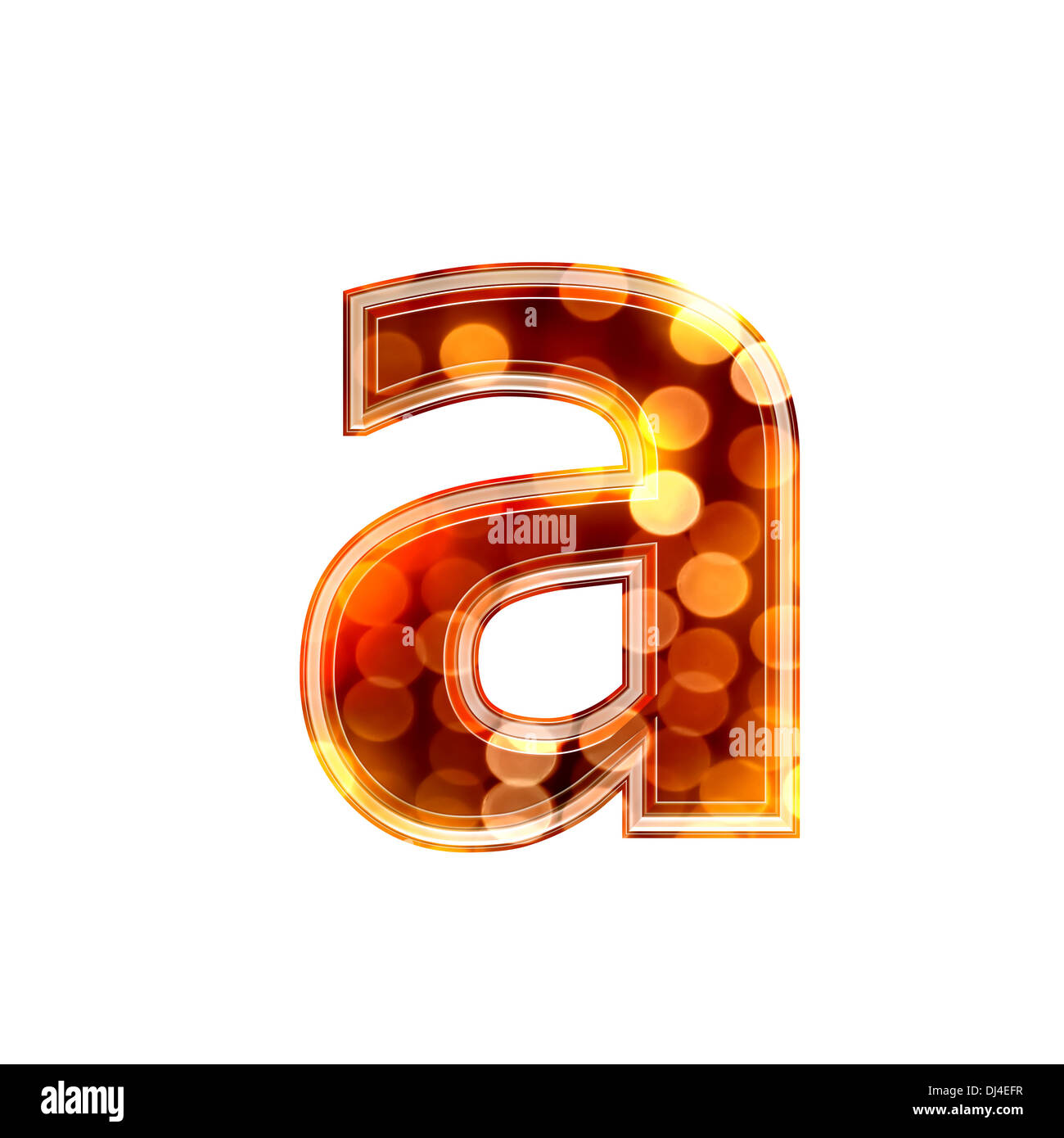 letter with glowing lights texture - a Stock Photo - Alamy