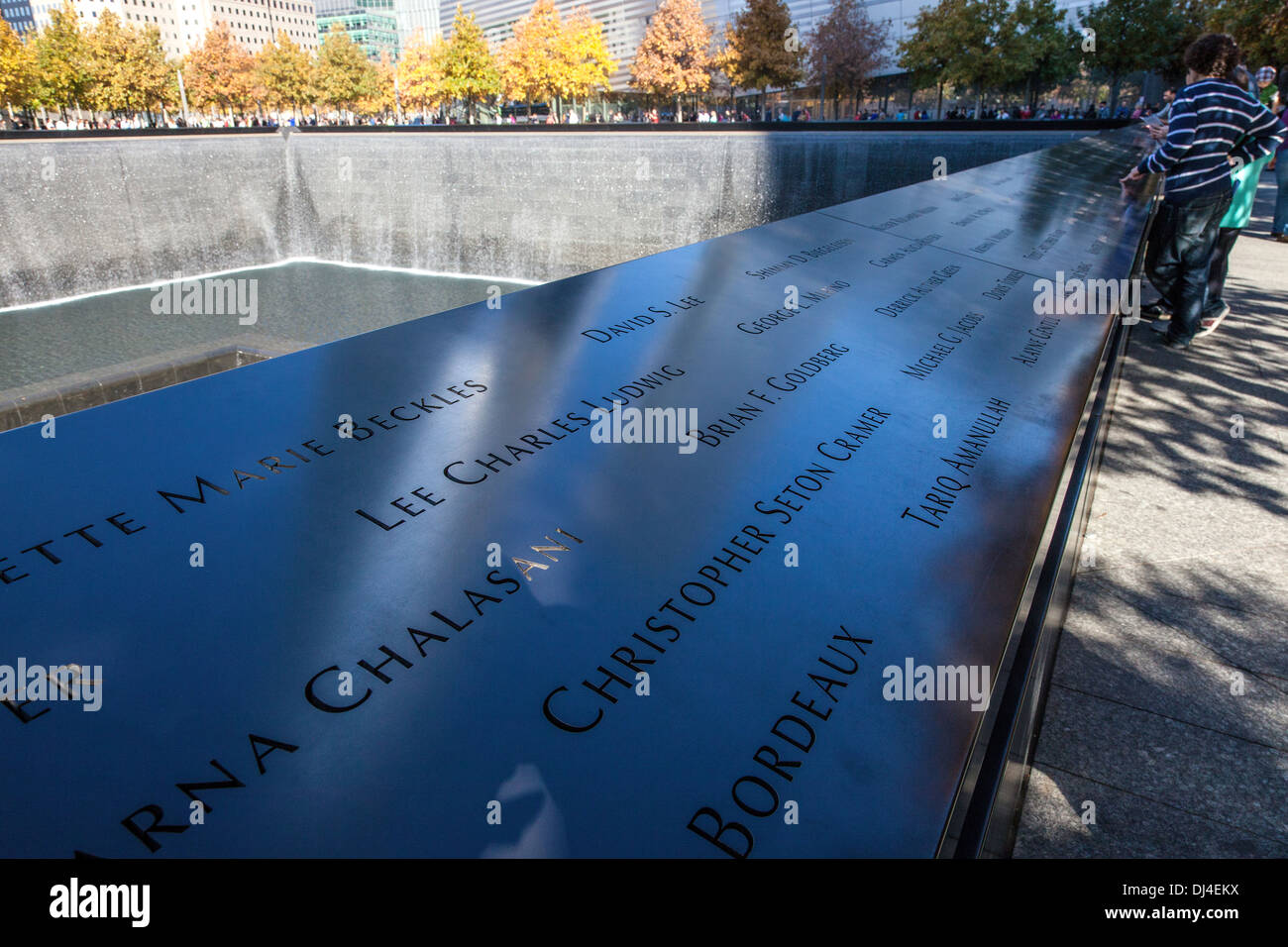 Ground Zero or the 9/11 Memorial site New York City;New York;USA;United ...