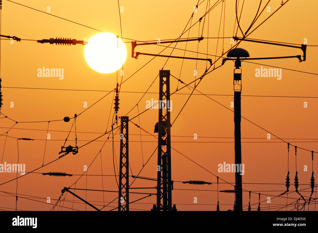 Railway mast hi-res stock photography and images - Alamy