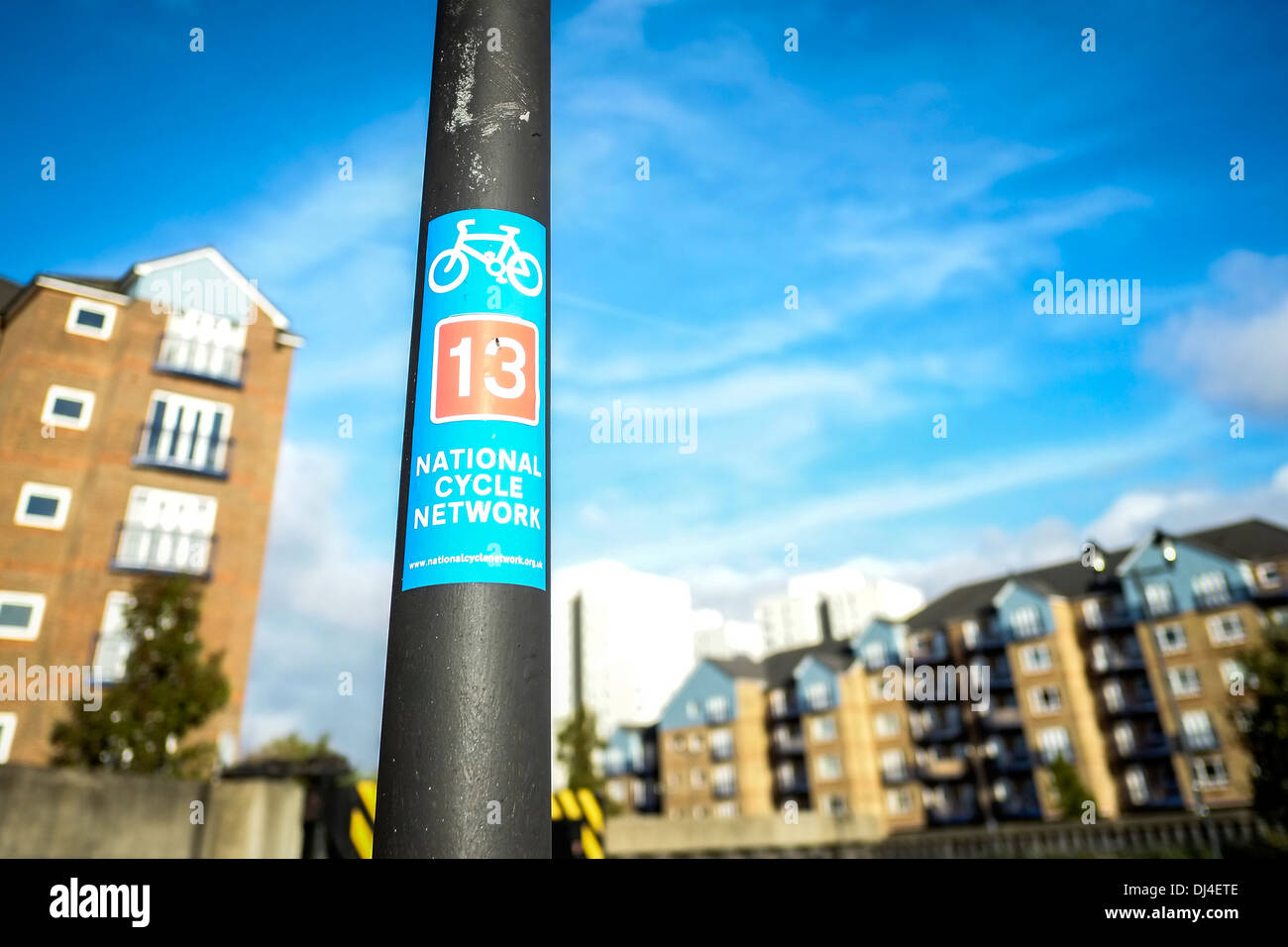 A sign for the National Cycle Network Stock Photo - Alamy