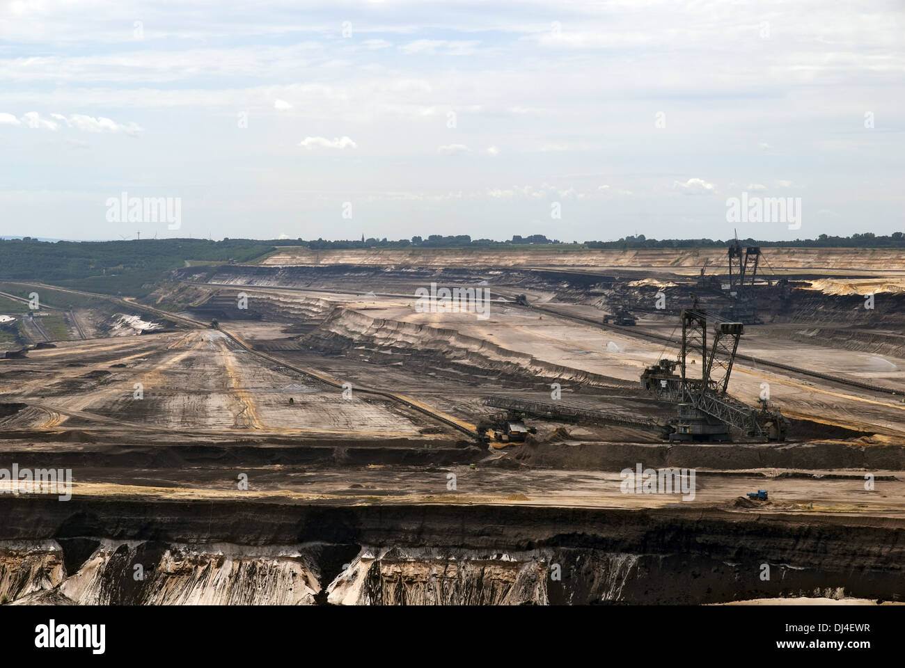 Excavators in the mining Stock Photo - Alamy