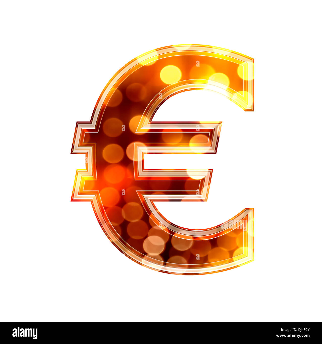 currency sign with glowing lights texture - Euro Stock Photo - Alamy