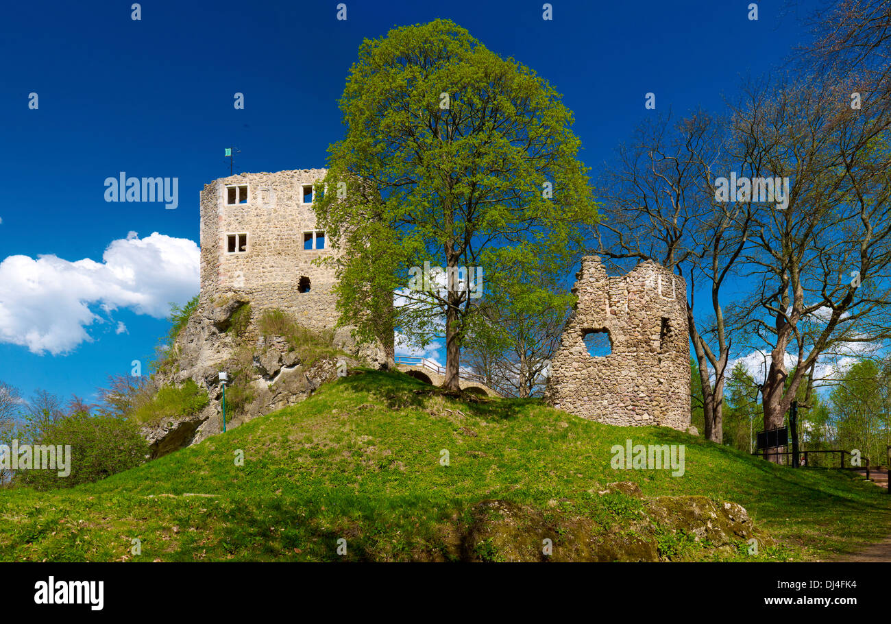 Castle ruin in Bad Liebenstein, Thuringia, Germany Stock Photo - Alamy