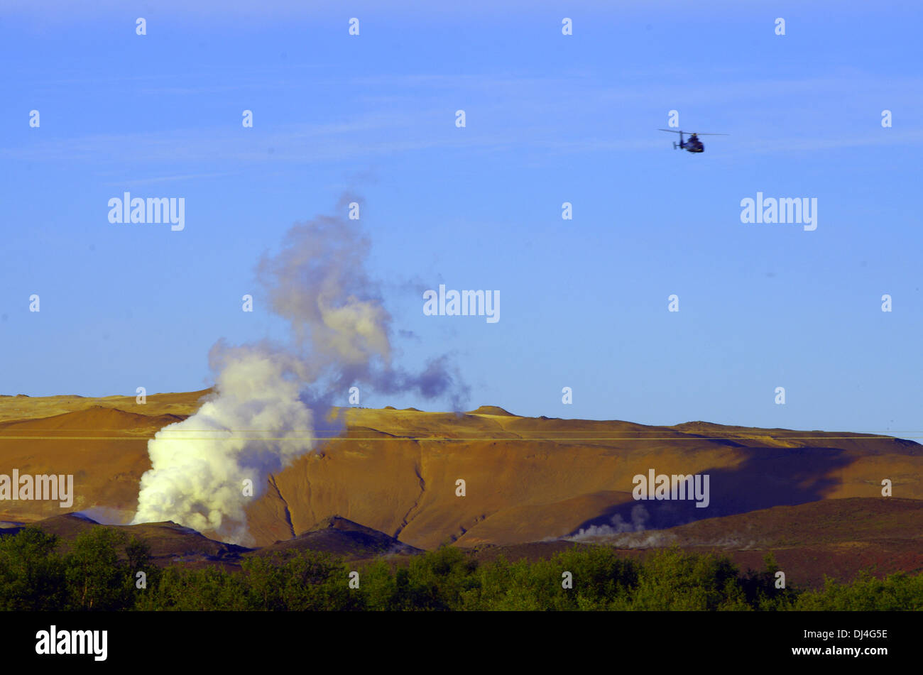 Over hot earth Stock Photo - Alamy