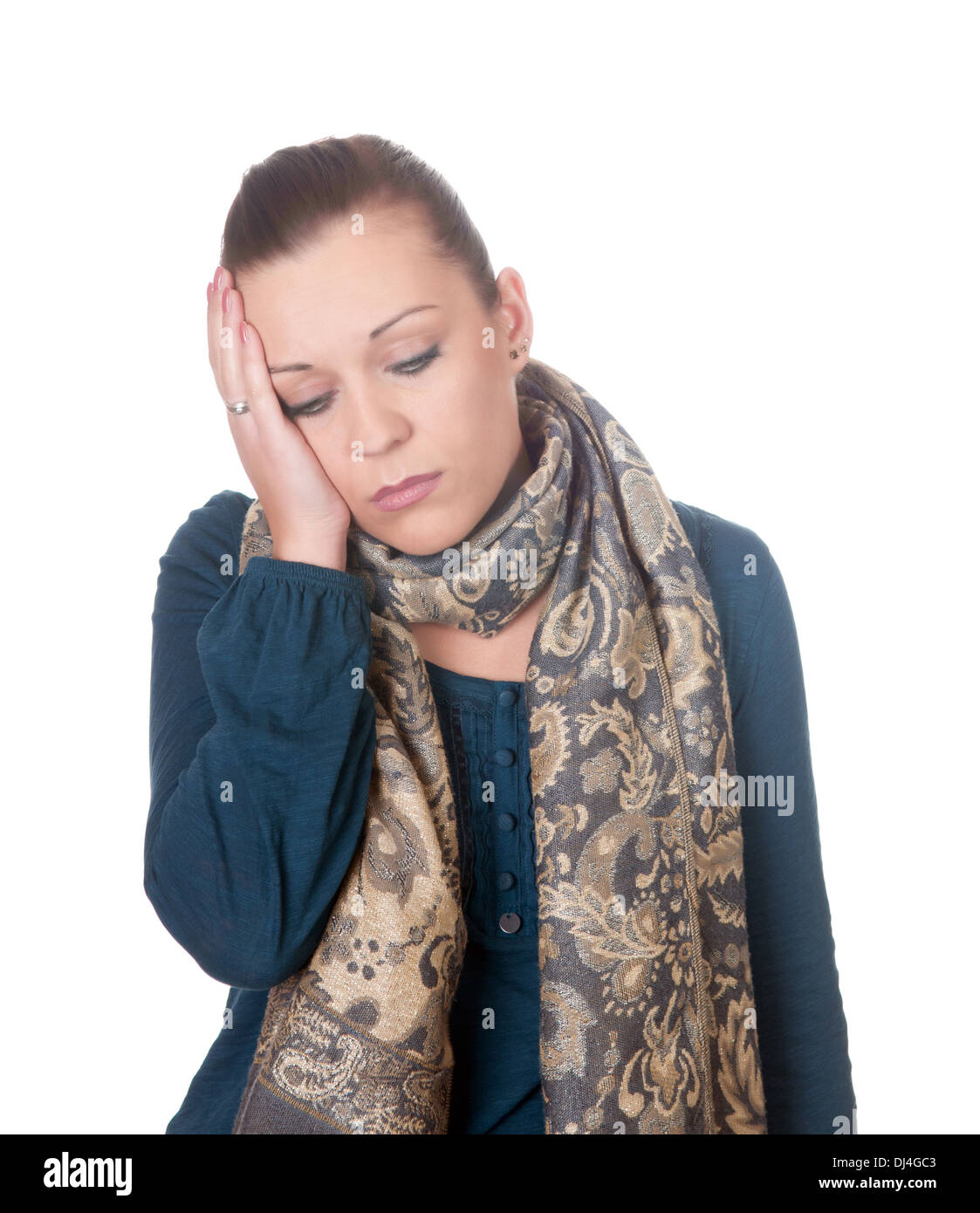 young women has headache Stock Photo - Alamy