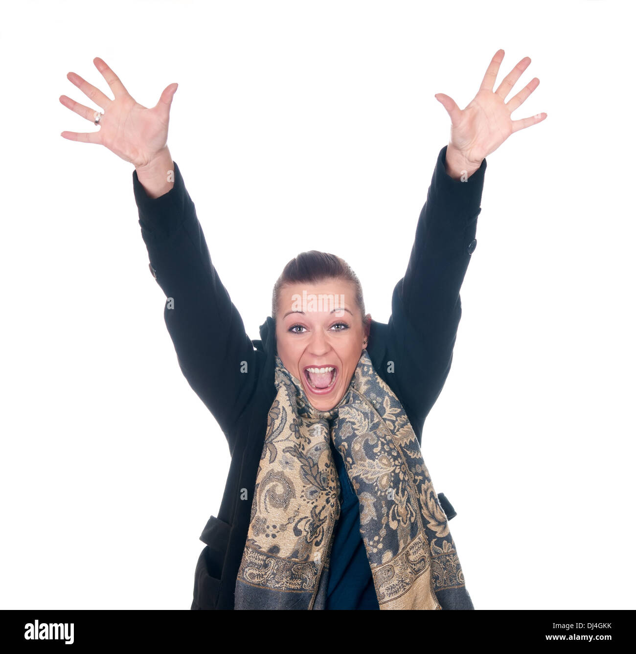 Crying laughing woman hi-res stock photography and images - Alamy