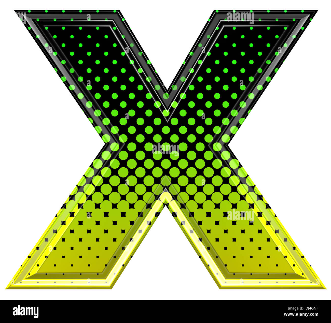 Block capital letter font Cut Out Stock Images & Pictures - Alamy