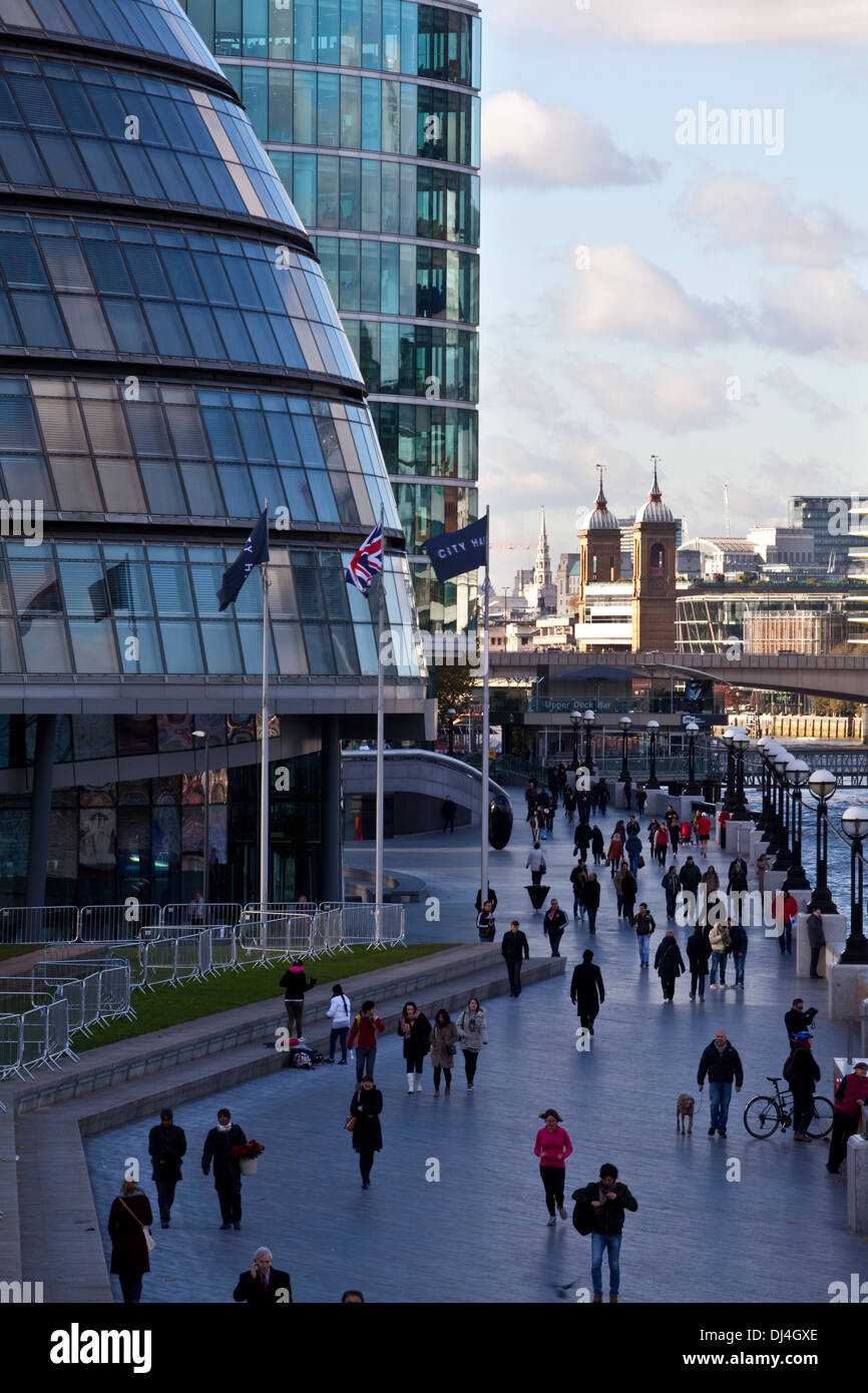 City Hall and More London Development, London, England Stock Photo - Alamy