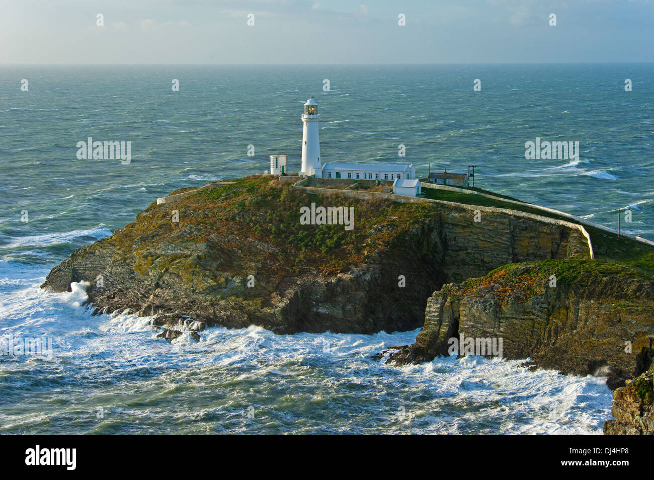 South Stack Lighthouse Holyhead Anglesey North Wales Uk Stock Photo - Alamy
