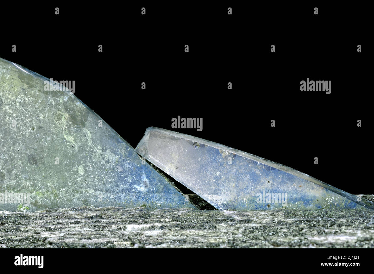 Old splintered glass window Stock Photo - Alamy