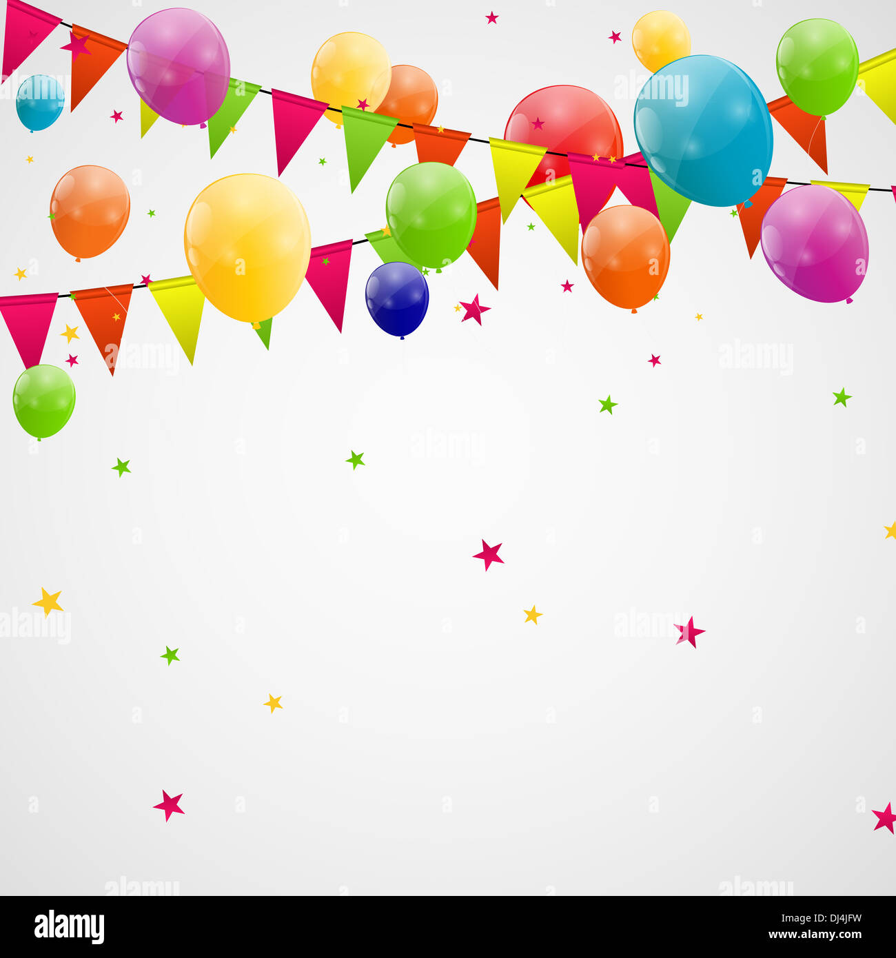 Color glossy balloons background vector illustration Stock Photo - Alamy