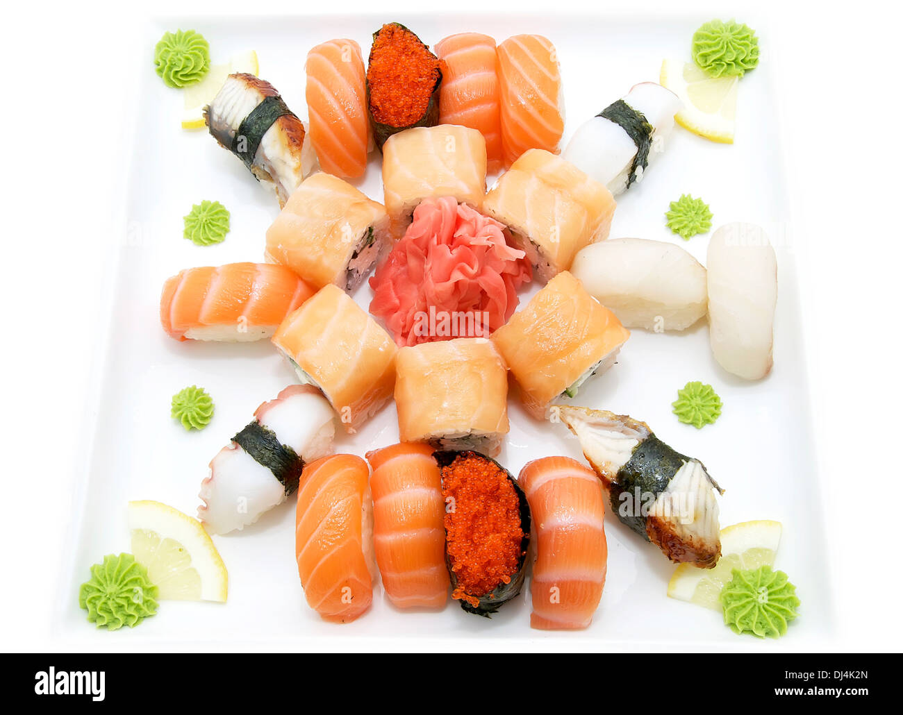 delicious seafood sushi at a Japanese restaurant Stock Photo - Alamy