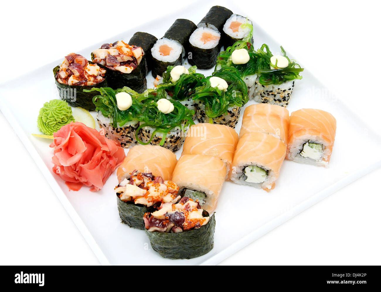delicious seafood sushi at a Japanese restaurant Stock Photo - Alamy