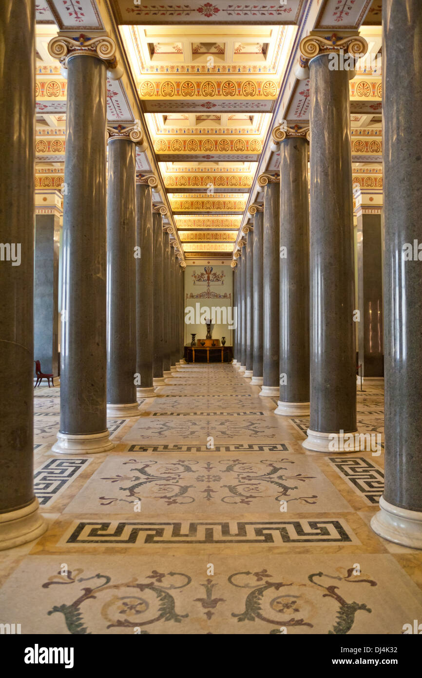 Hall in the museum Stock Photo - Alamy