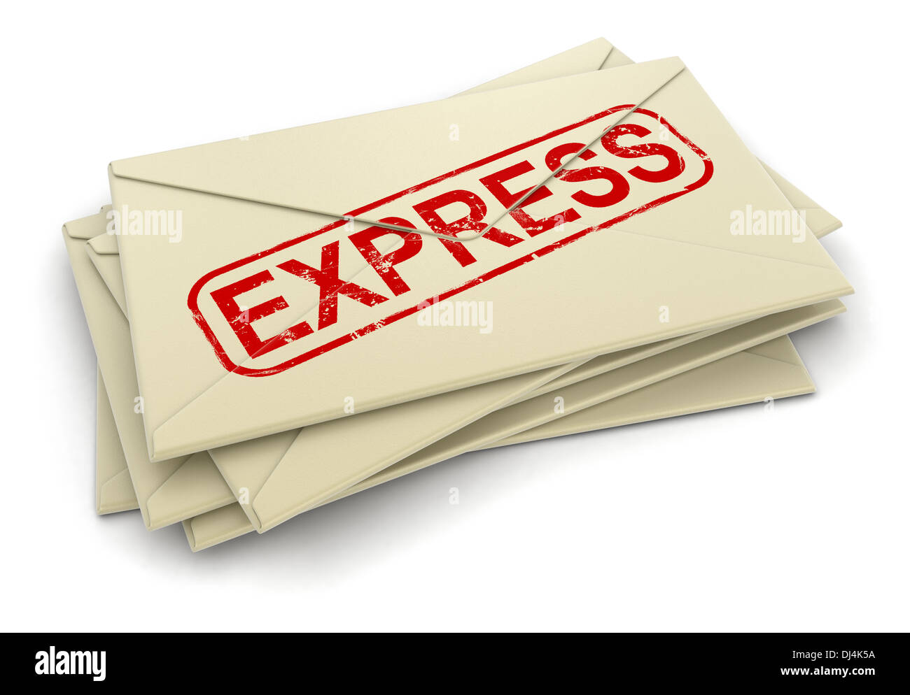 Express letters (clipping path included Stock Photo - Alamy